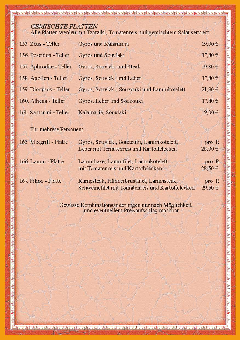 Griechische Restaurant am Stadtpark in Kulmbach